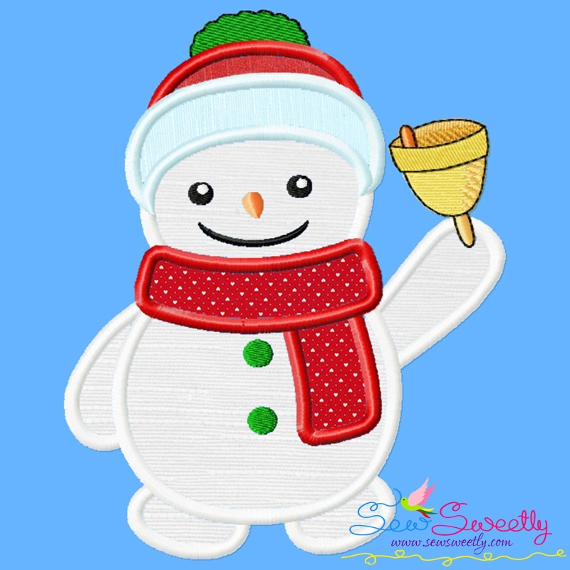 Christmas Snowman Applique Design Pattern Bundle
