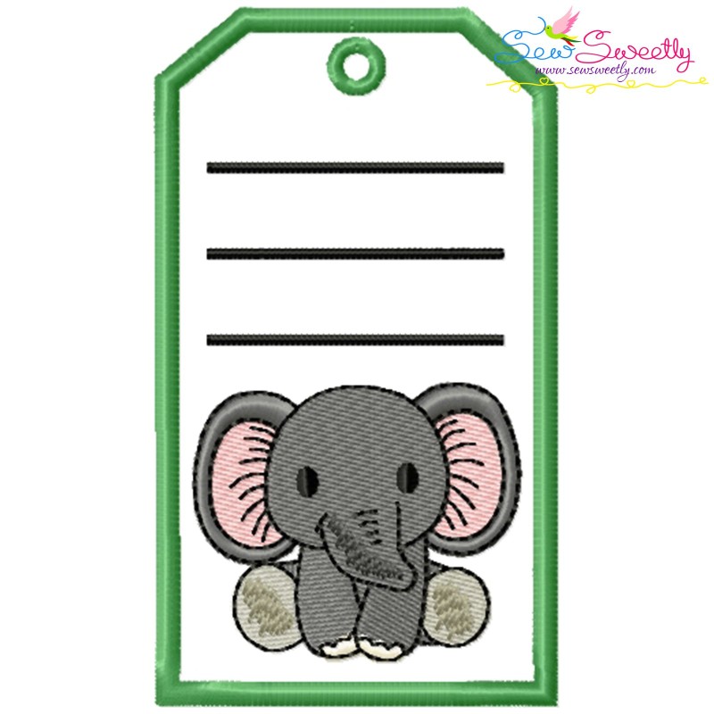 Animals Name Tags Embroidery Design Pattern Bundle With Free Font