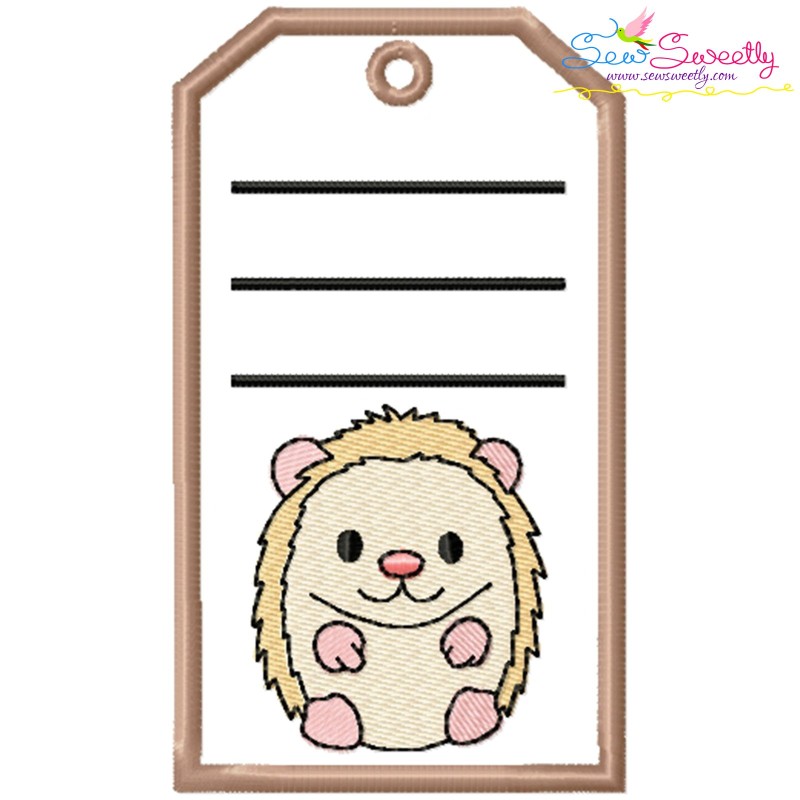 Animals Name Tags Embroidery Design Pattern Bundle With Free Font