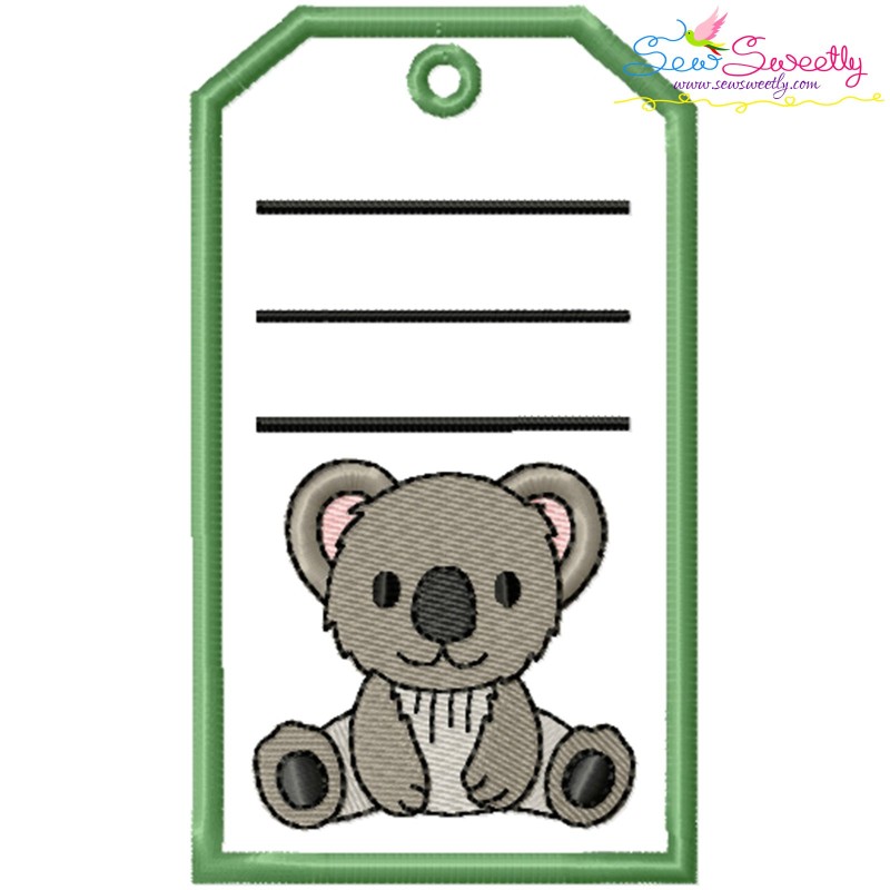 Animals Name Tags Embroidery Design Pattern Bundle With Free Font