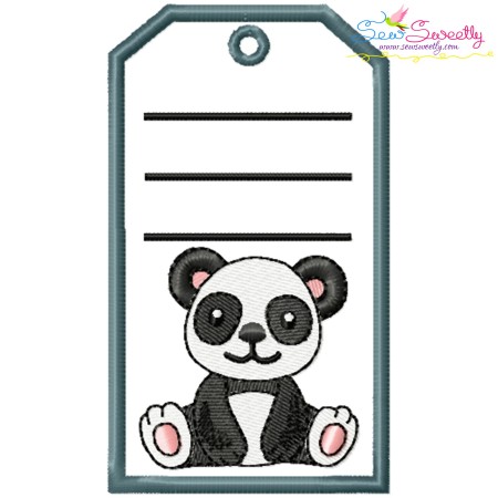 Animals Name Tags Embroidery Design Pattern Bundle With Free Font