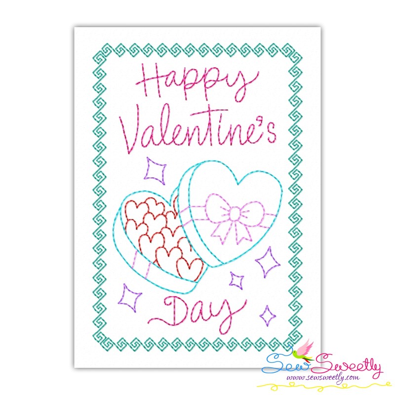 Valentine's Day Cardstock Embroidery Design Pattern Bundle