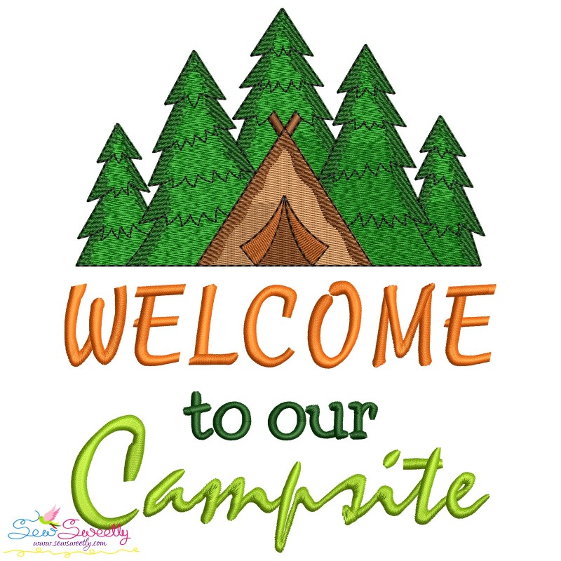 Camping Embroidery Design Bundle
