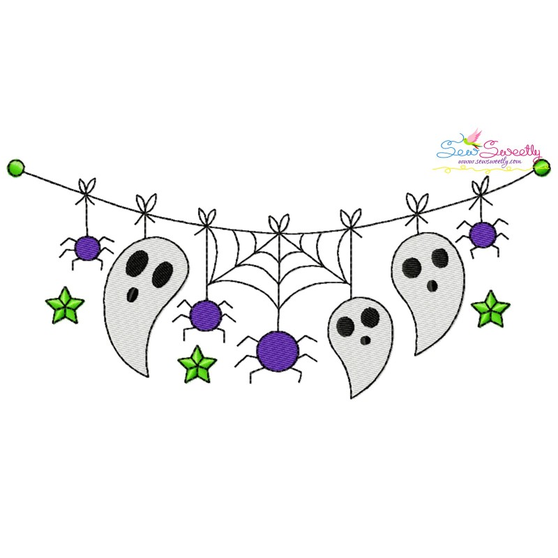 Halloween Borders Embroidery Design Bundle