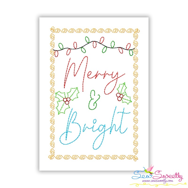 Christmas Cardstock Embroidery Design Bundle - Greeting Cards