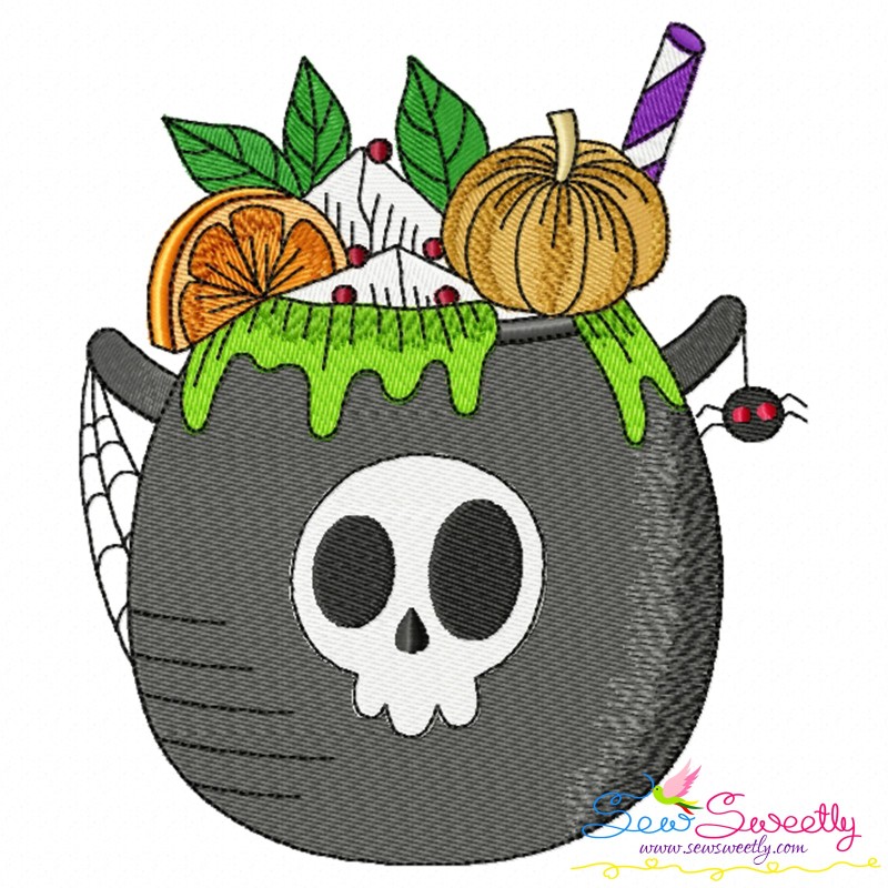 Halloween Drinks Embroidery Design Bundle