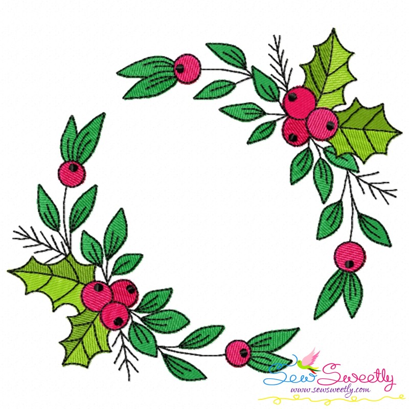 Christmas Wreaths Embroidery Design Bundle