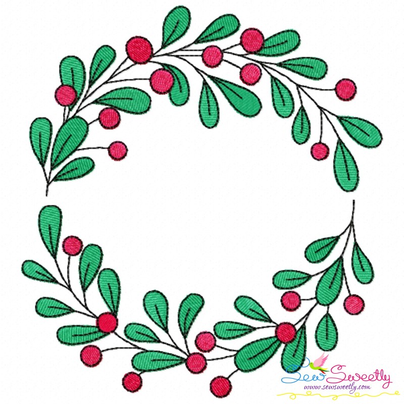 Christmas Wreaths Embroidery Design Bundle