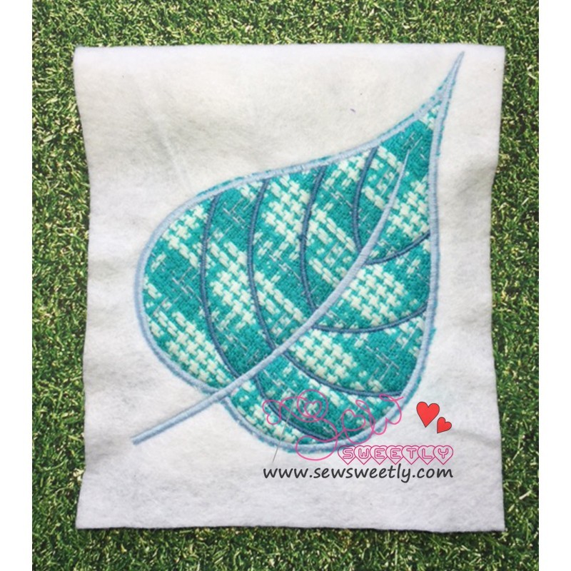 Green Leaf Applique Design Pattern