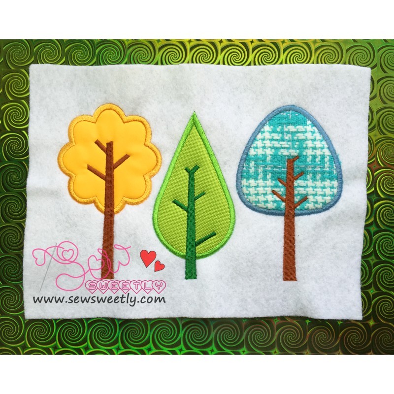 Summer Trees Applique Design Pattern