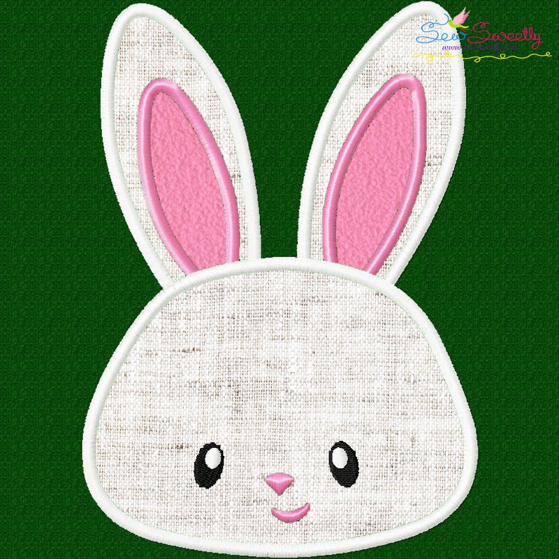 Boy Bunny Applique Design Fringed Fluffy Bunny Toy With Fringed