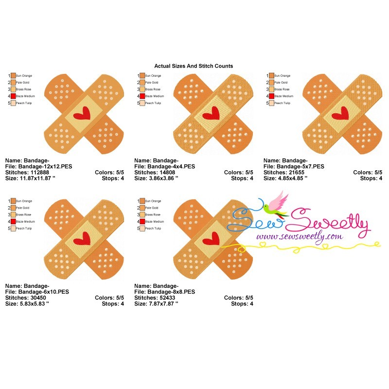 Bandage Embroidery Design Pattern