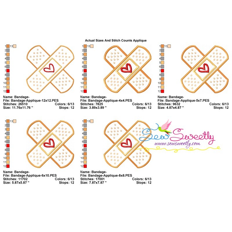 Bandage Applique Design Pattern