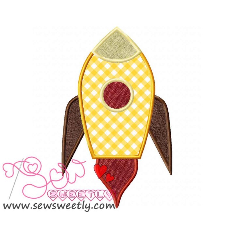 Rocket-2 Applique Design Pattern