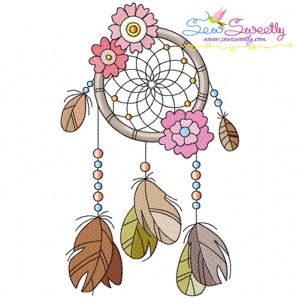 Floral Dream Catchers Machine Embroidery Design Pattern Bundle