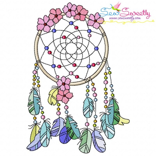 Floral Dream Catchers Machine Embroidery Design Pattern Bundle