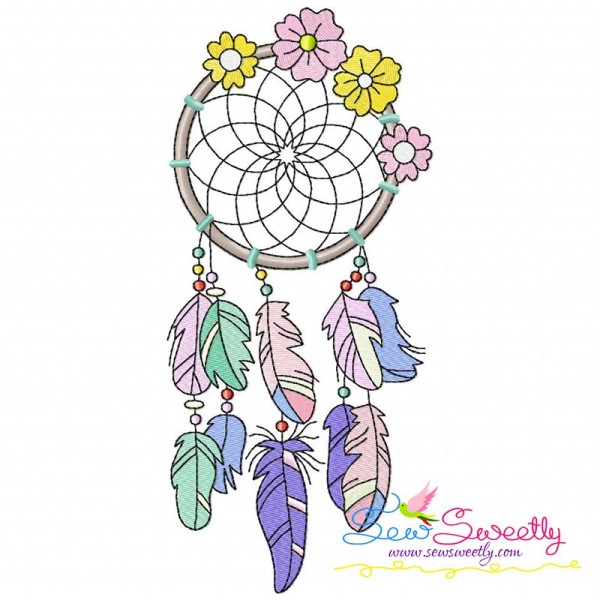 Floral Dream Catchers Machine Embroidery Design Pattern Bundle