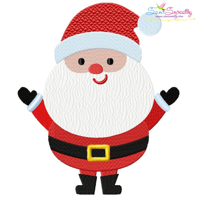 Simple Santa Embroidery Design Pattern