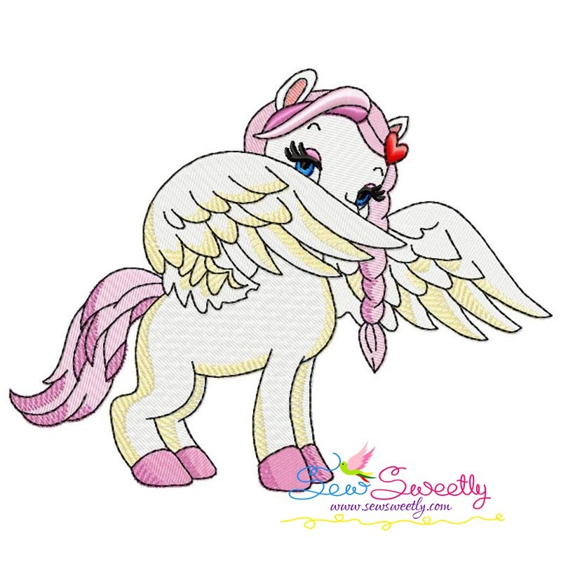 Cute Pegasus Embroidery Design Pattern Bundle