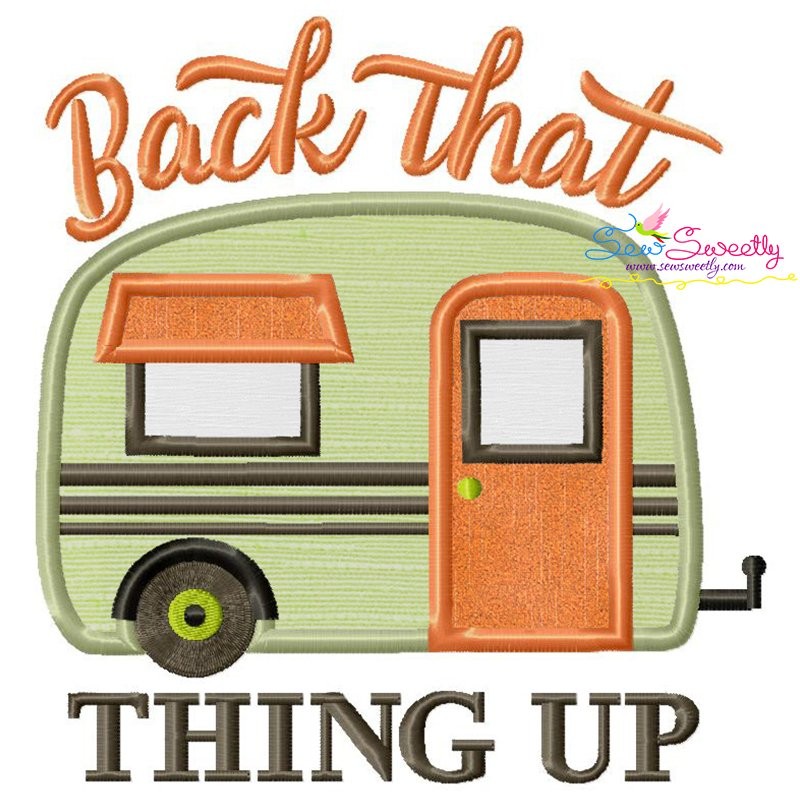 Camping Lettering Embroidery Design Pattern Bundle